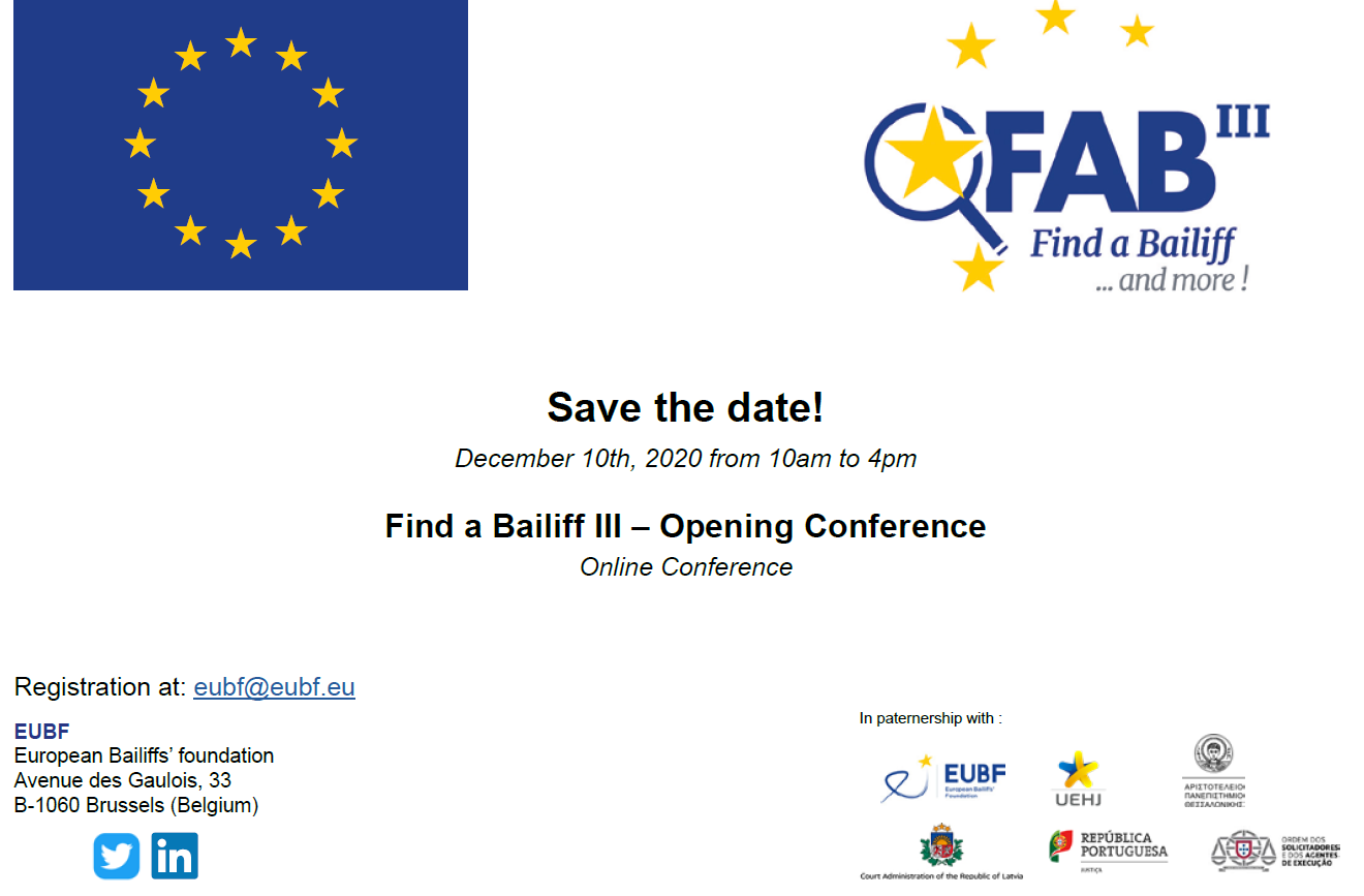 Save the Date! Opening FAB3 – EUBF